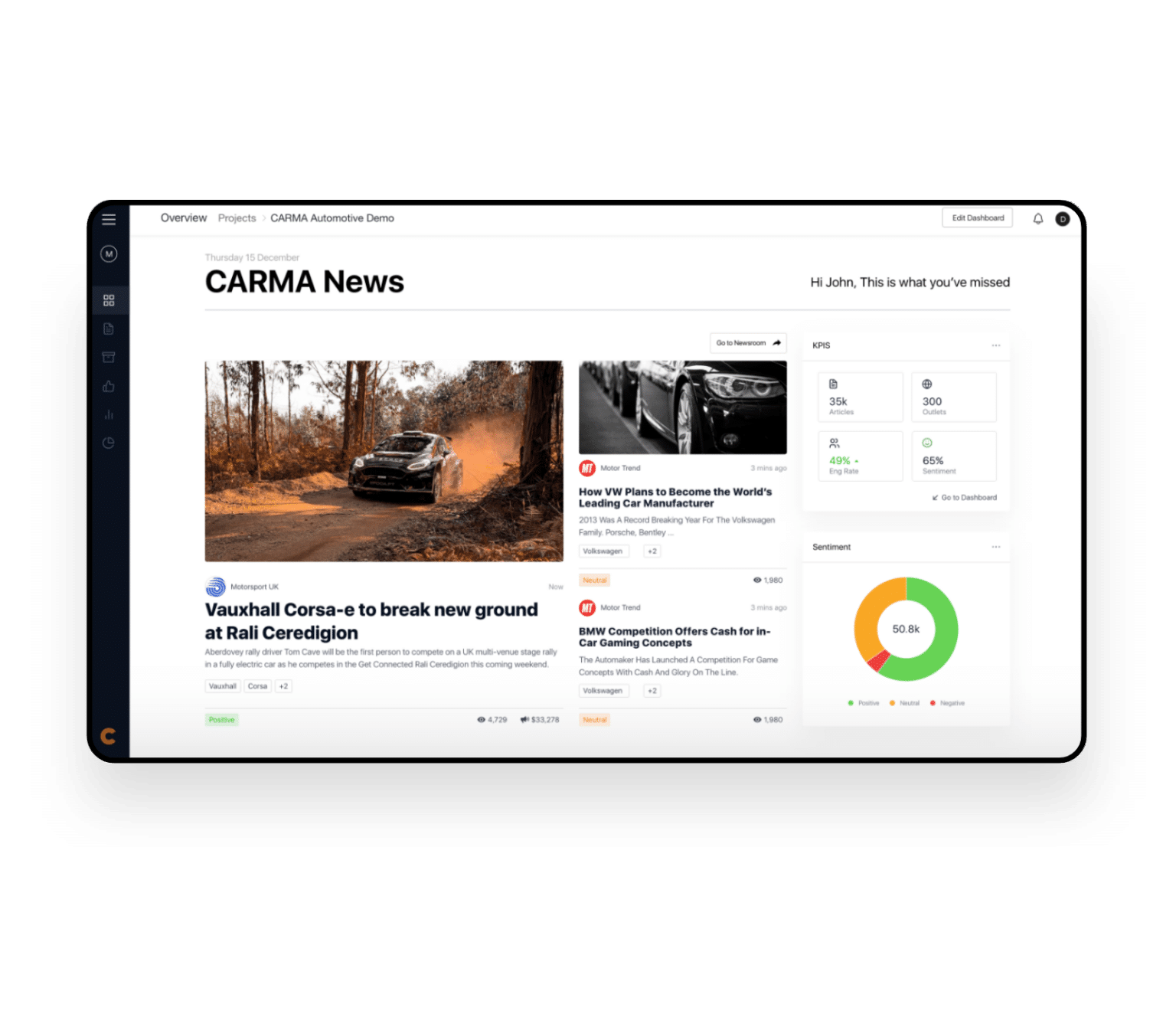 Online Media Monitoring Intelligence from CARMA